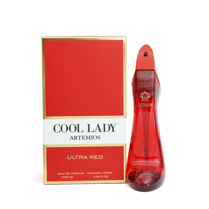 ARTEMIOS COOL LADY ULTRA RED EDP 90ML – Aalam Al Zaafran Perfumery L.L.C